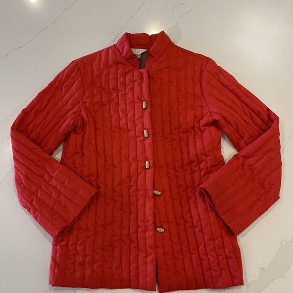 Sears | Jackets & Coats | Vintage 97s Womens Sears Red Quilted Jacket ...